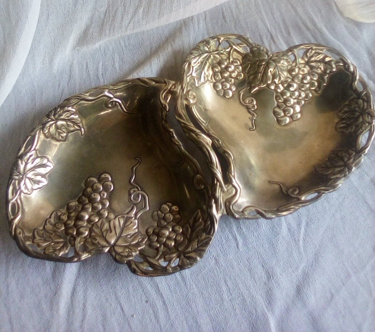 Vintage Godinger Silver Plated Twin Heart Trinket Serving Dish - Etsy UK