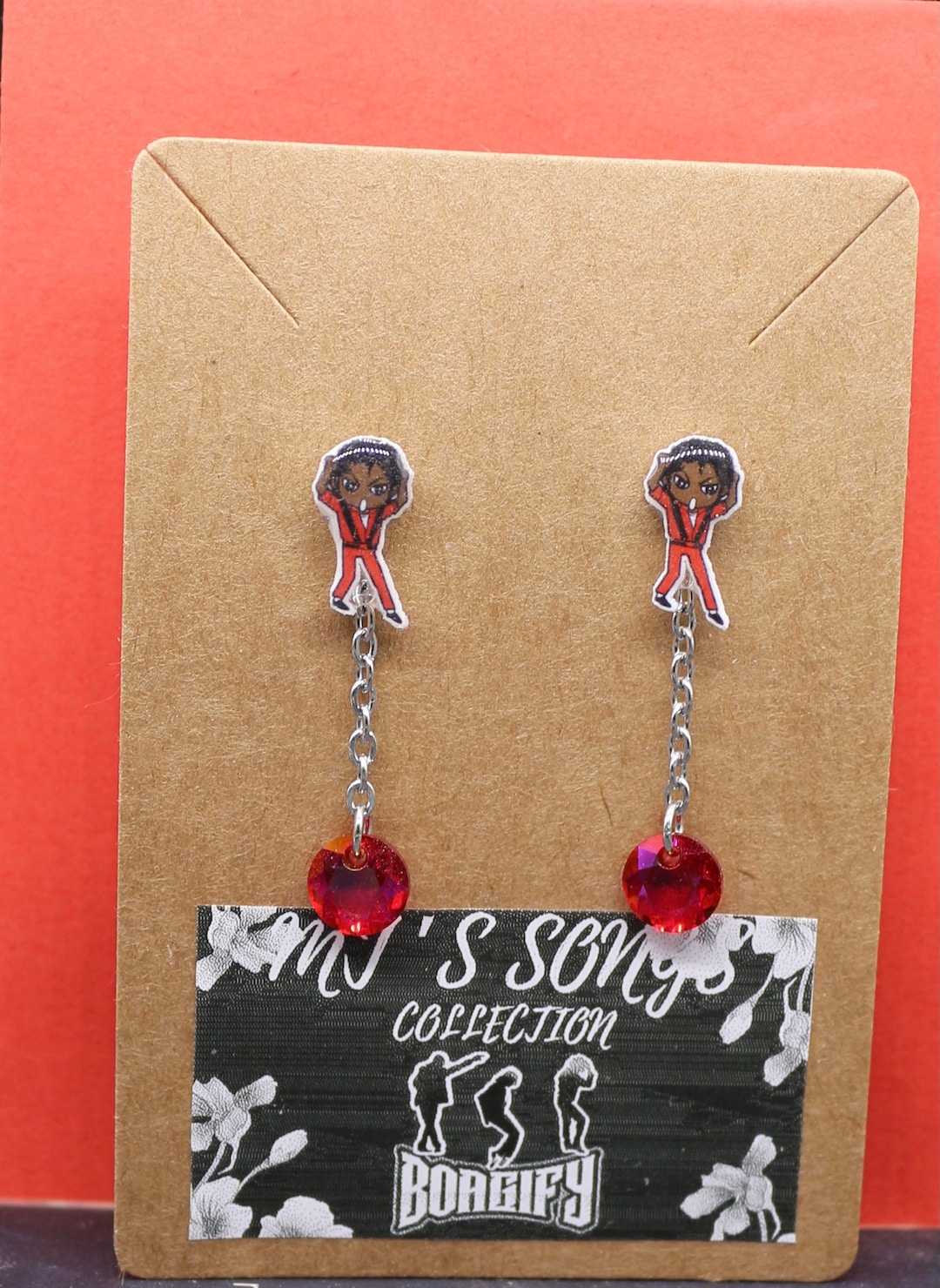 MJ Earrings With Ultra-quality Crystals mjs Songs Collection - Etsy