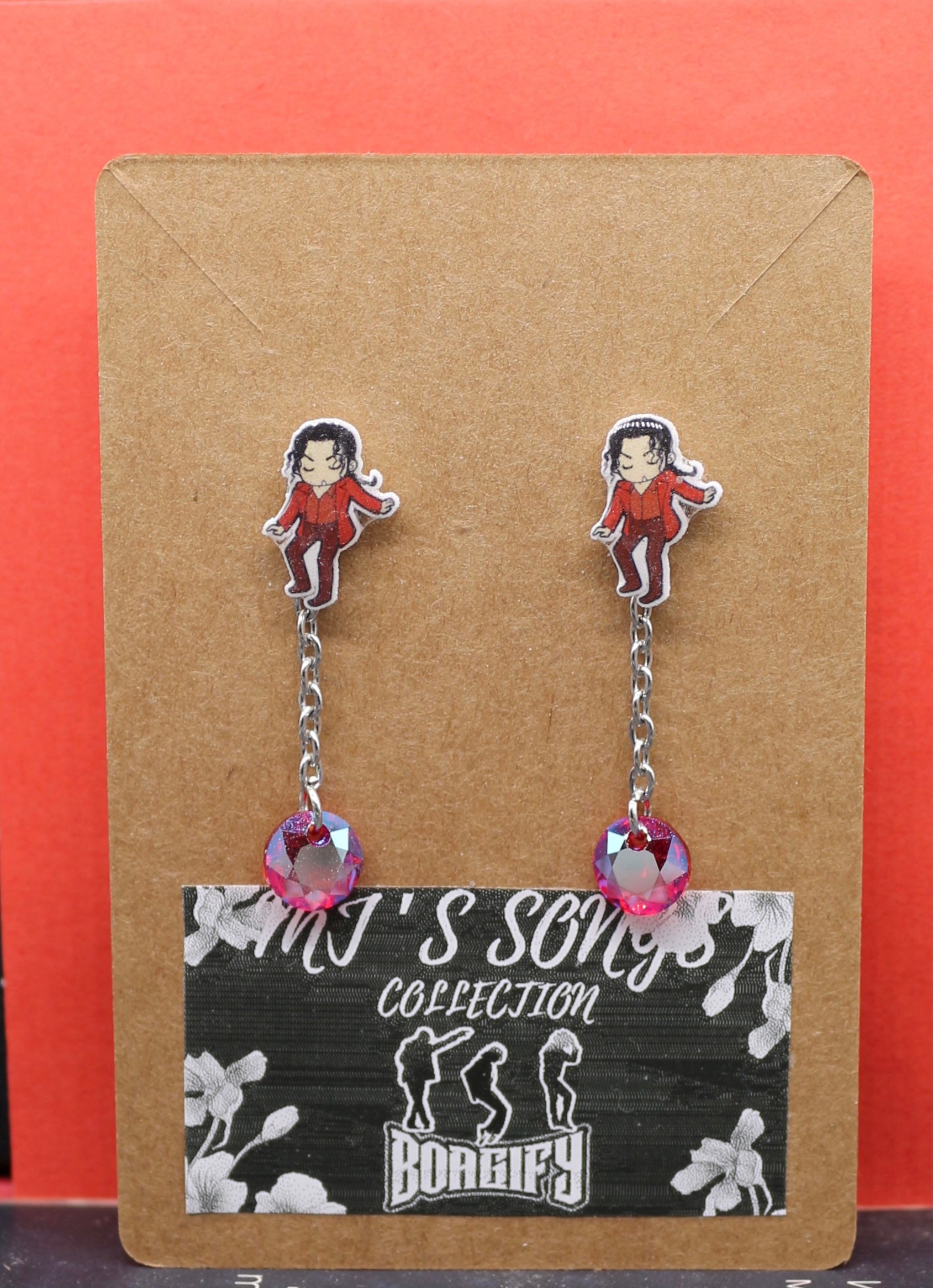 MJ Earrings With Ultra-quality Crystals mjs Songs Collection - Etsy