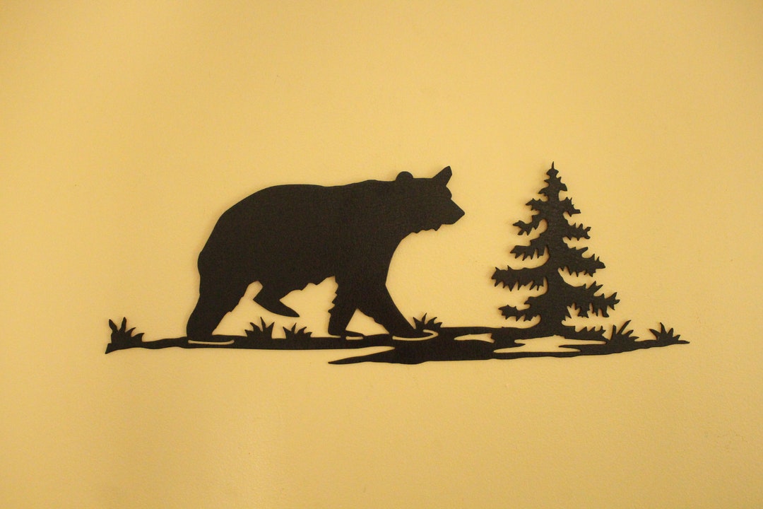 Bear With Tree - Etsy