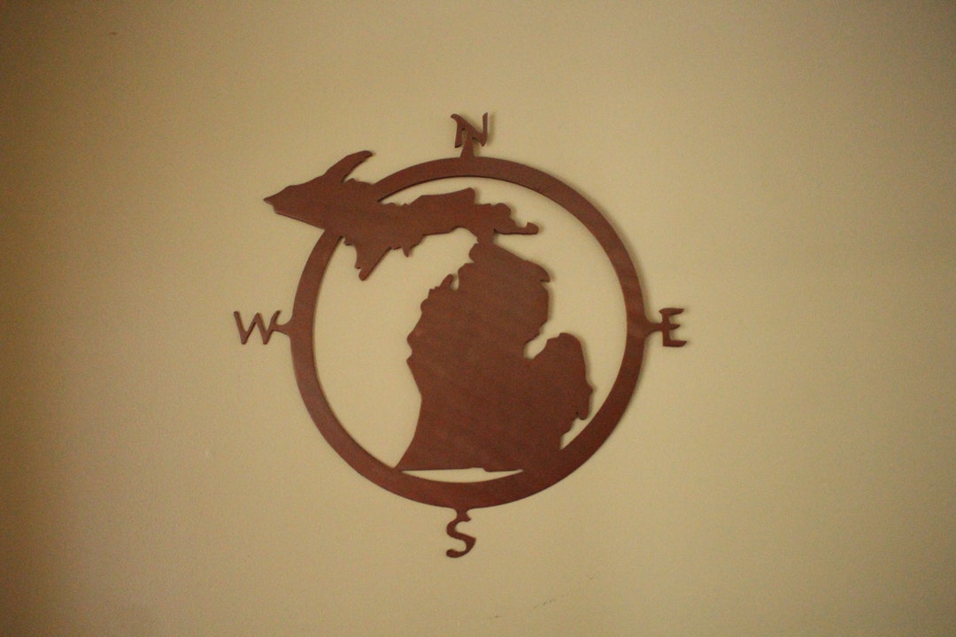 Michigan Compass - Etsy