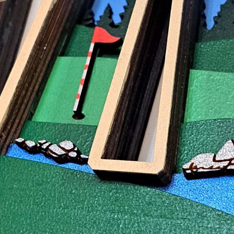 Golf Dad SVG File for Laser Cutting, Multi Layer 3d Art, Mandala ...