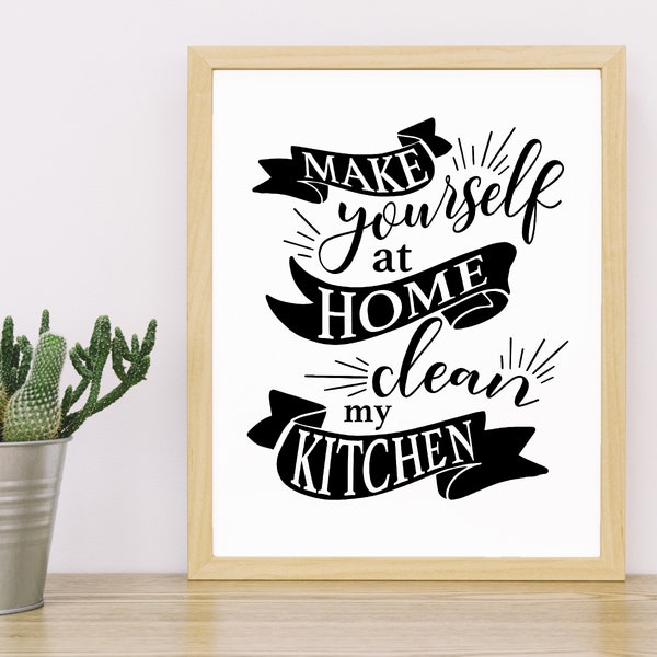 Clean Kitchen Sign - Etsy