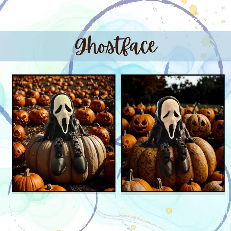 Ghostface Mini Character - 3D Printed - Etsy
