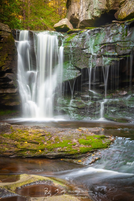 Elakala Falls and its pools from Blackwater Falls State Park | Etsy