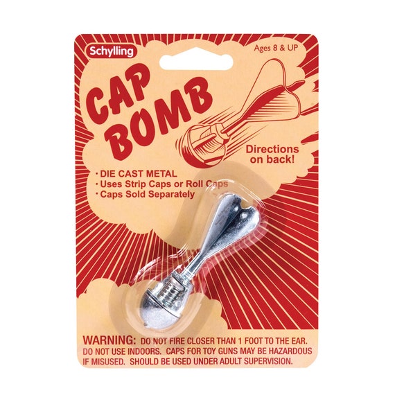 Vintage Die Cast Metal Cap Bomb and Refill - Etsy