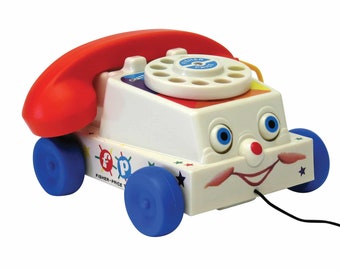 Vintage 1961 Fisher Price Chatter Telephone Pull Toy - Etsy