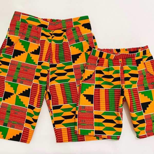 African Print Shorts - Etsy