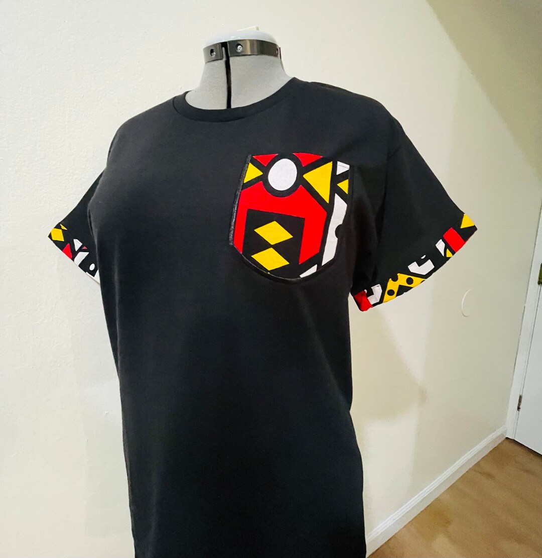 Unisex African Print Tshirt, Ankara Shirt, T-shirt With African Print ...