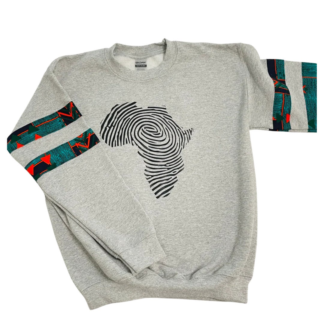 African Sweatshirt and Pants Outfit African Map Sweatshirt - Etsy