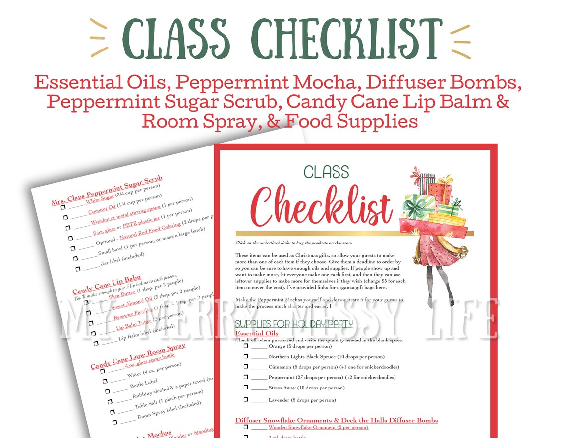 Make and Take Kit for the Holidays - Peppermint Mocha - Essential Oil ...