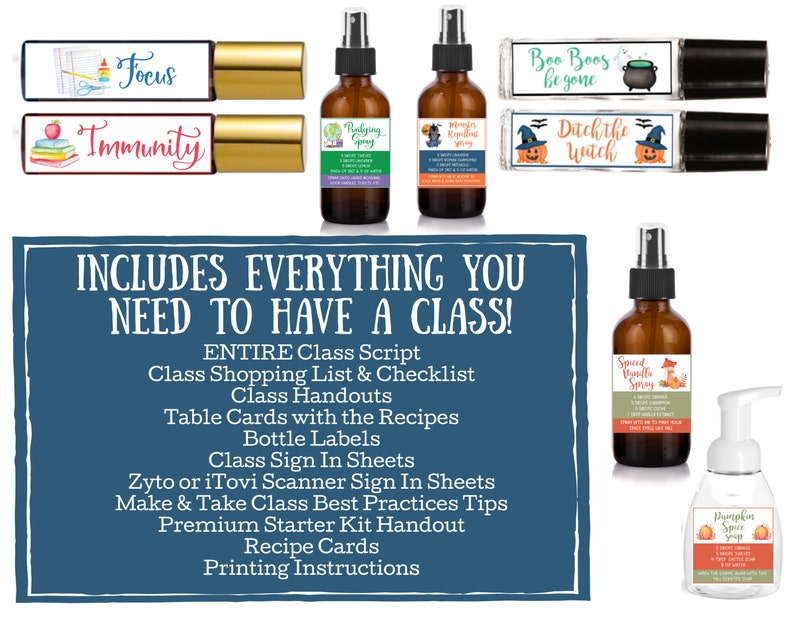 Fall Make and Take Kit Class Bundle Essential Oil Roller - Etsy