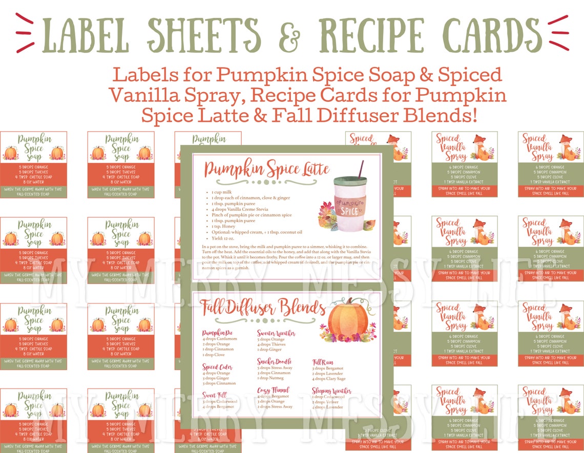Mini Make and Take Kit for Fall Pumpkin Spice Essential | Etsy