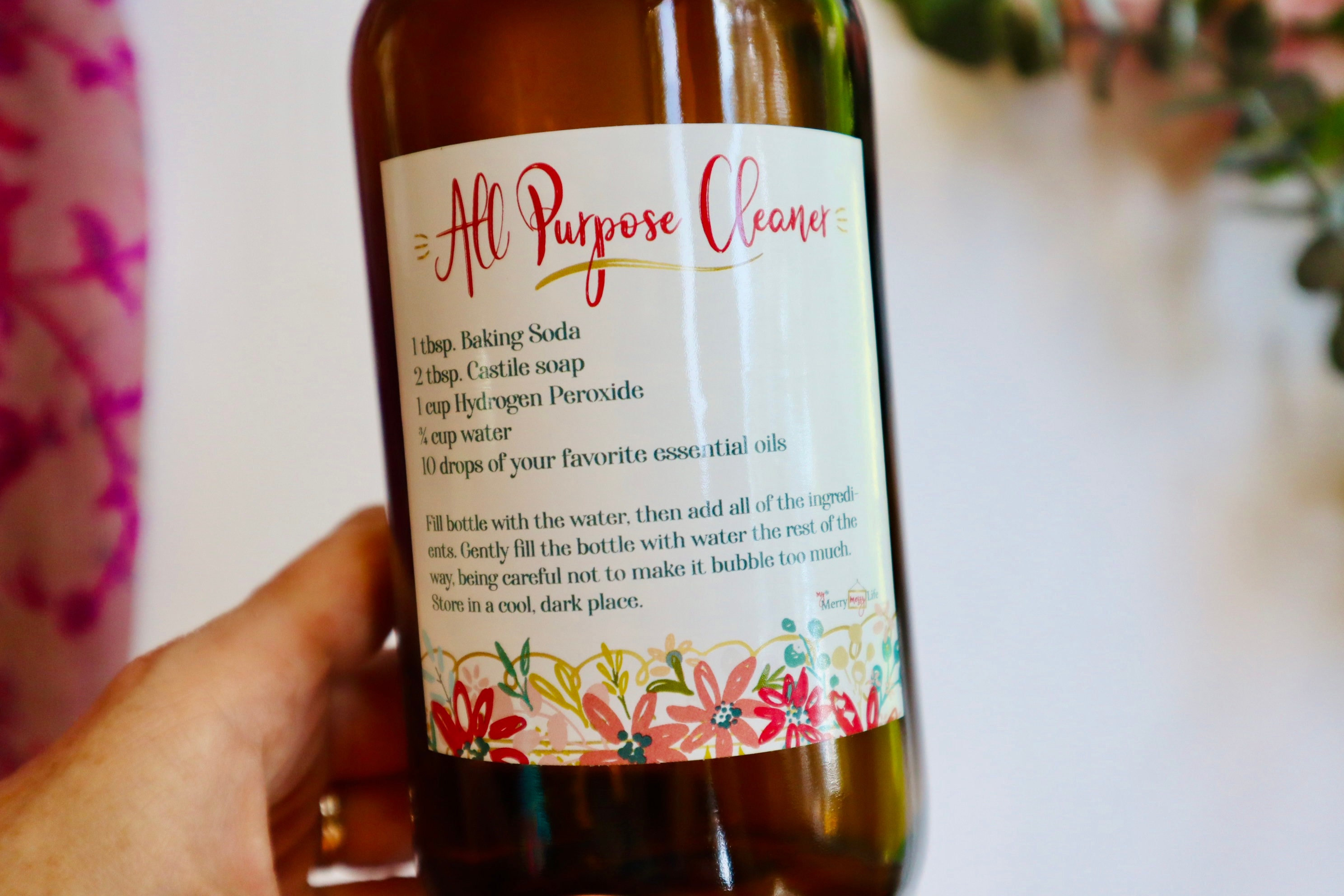 All Purpose Cleaner Vinyl Sticker Bottle Label - Cleaning Label ...