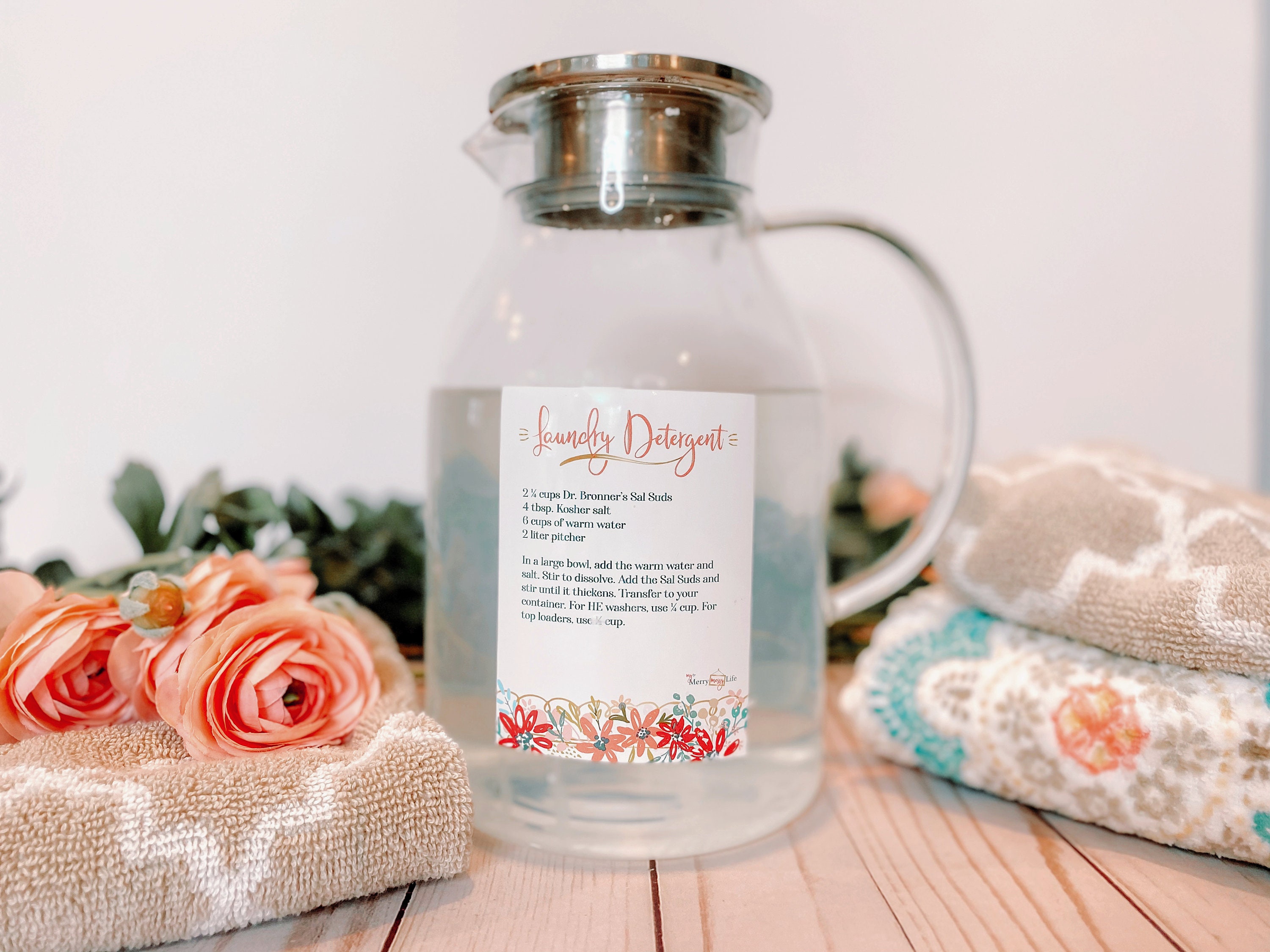Homemade Laundry Detergent Label