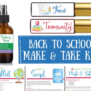 Make and Take Kit for Back to School - Essential Oil Roller Labels ...