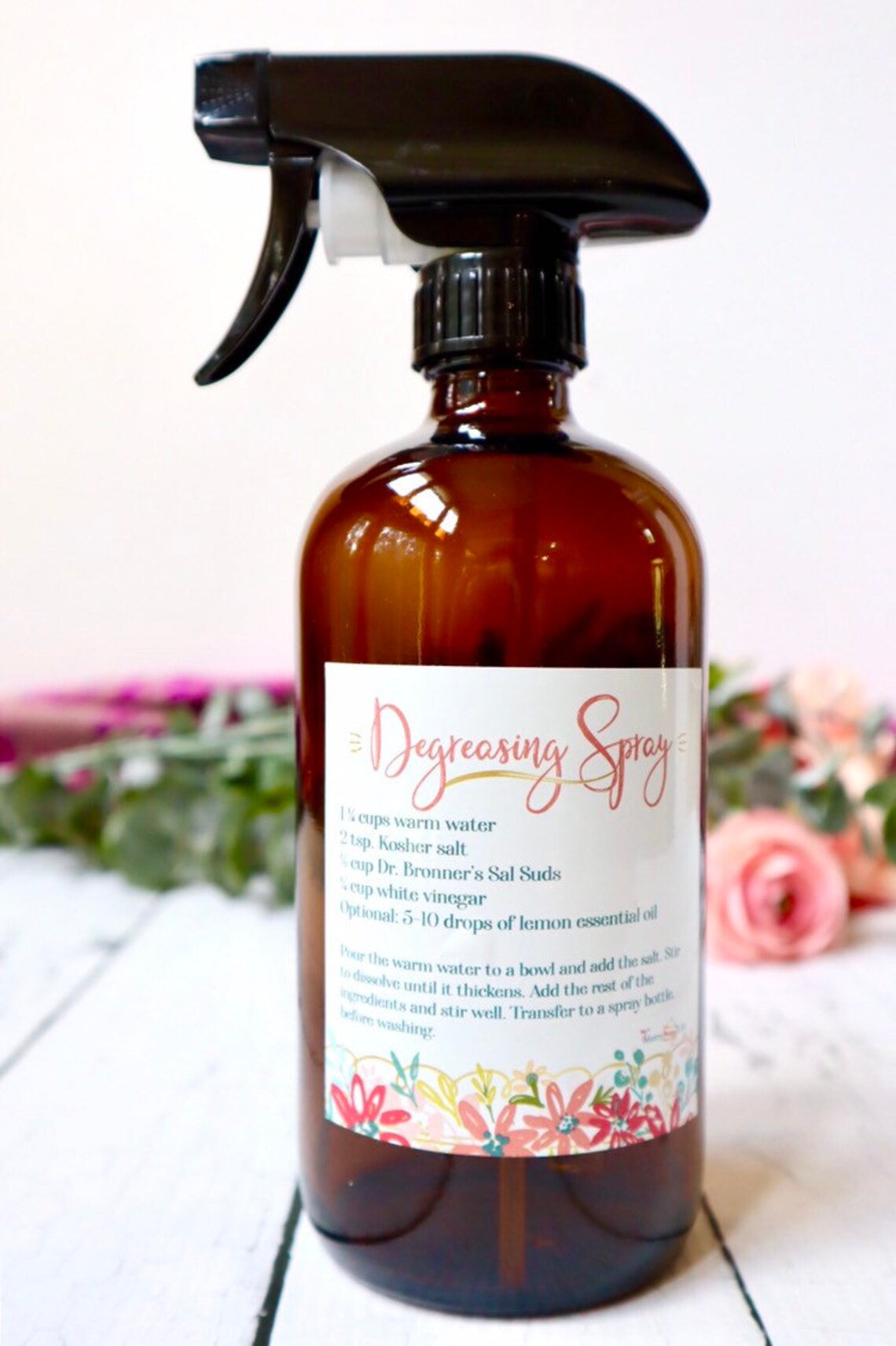 Degreasing and Heavy Duty Cleaner Spray Recipe Label Sticker | Etsy