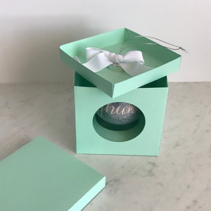 Simple Bauble Box - 70mm - SVG File - Etsy Australia