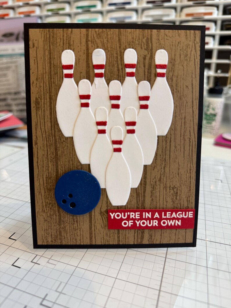 Bowling-themed Greeting Card | Sports Greeting Card | Birthday Card for ...