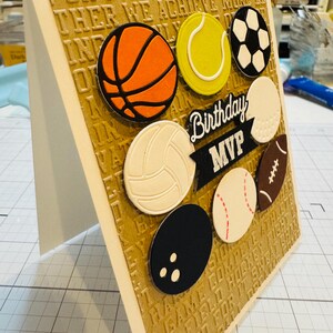Sports-themed Birthday Card | Sports Greeting Card | Birthday Card for ...