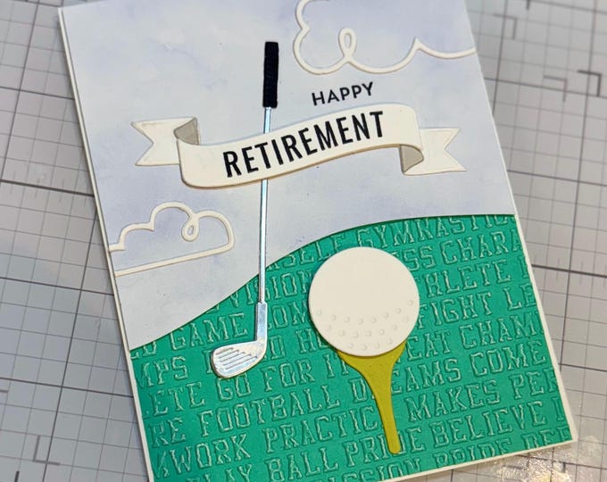 Golfing-themed Retirement Card | Sports Greeting Card | Golf Card for ...
