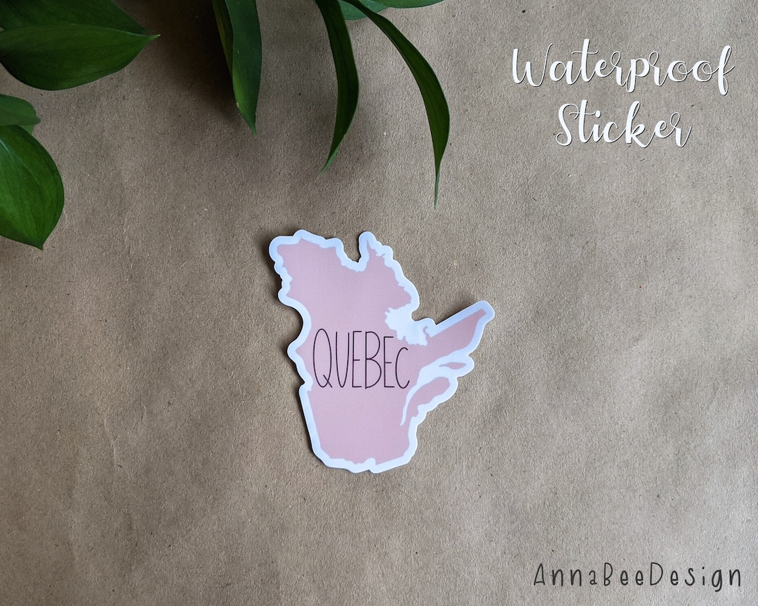 Quebec Sticker | Canadian Province Sticker Series | Waterproof Vinyl ...