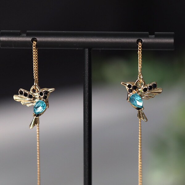 Gold Bird Earrings - Etsy