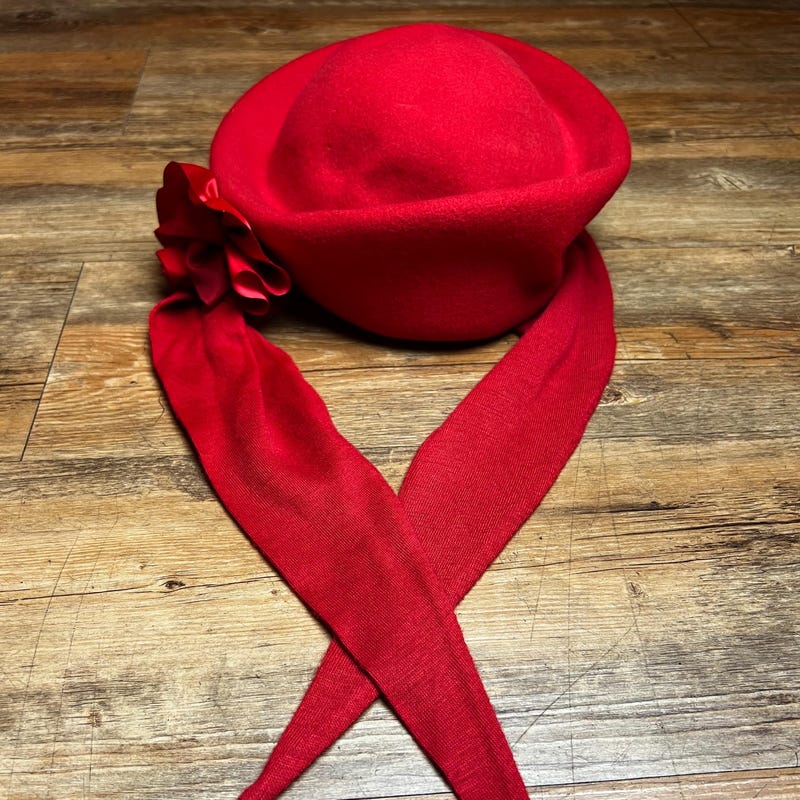 Vintage Wool Pill Box Hat - Etsy