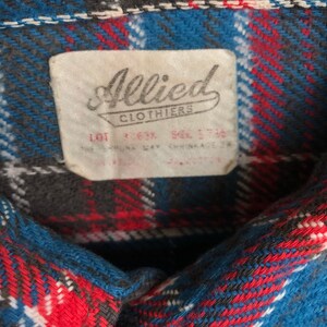 Vintage 1970's Allied Clothiers Long Sleeve Flannel - Etsy