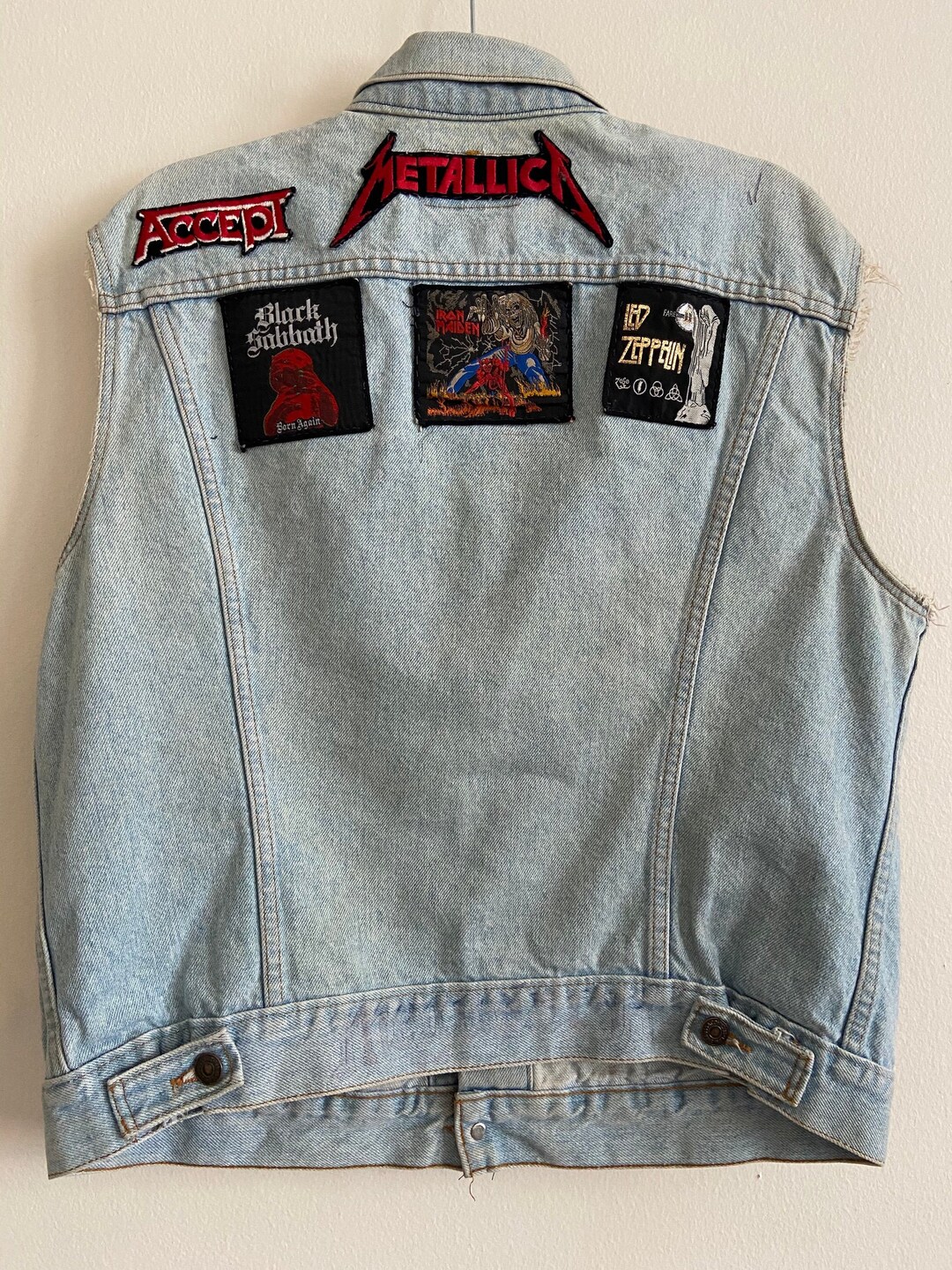 Vintage Levi's 4 Pocket Metallica, Led Zeppelin, Black Sabbath, Accept ...