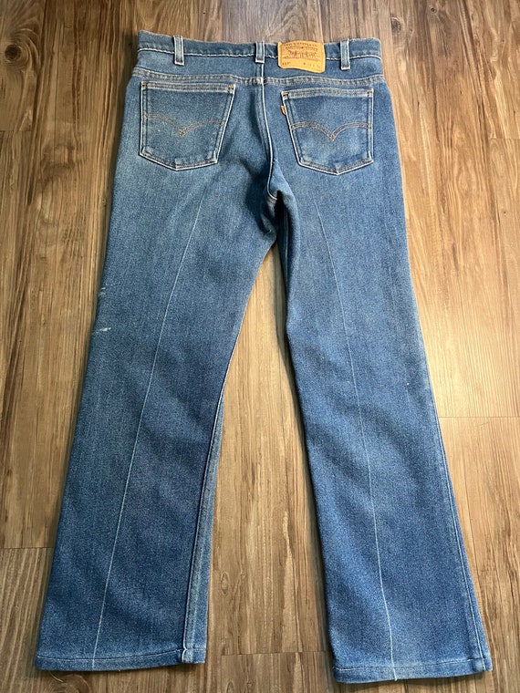 Vintage 517 Levi's Light Faded Denim Orange Tab Blue … - Gem
