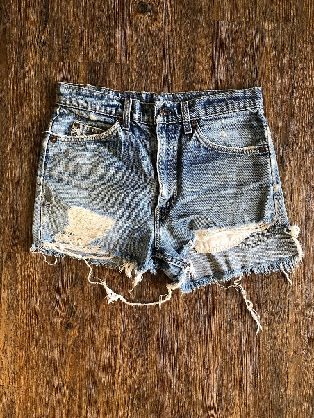 Vintage Levi's High Waisted Zipper Fly Stringy Cutoff Denim Shorts - Etsy