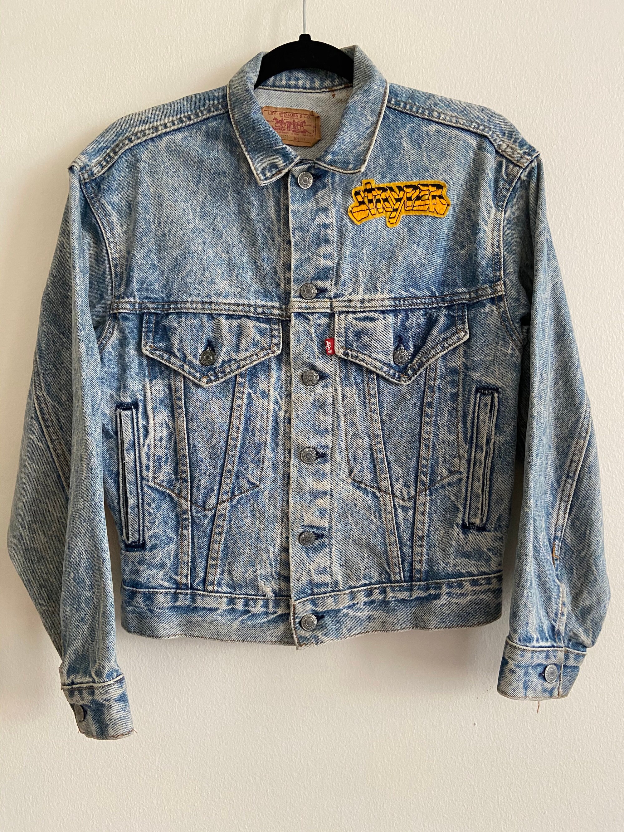 Vintage Levi's 4 Pocket Custom Stryper Patch Denim Jean Jacket - Etsy
