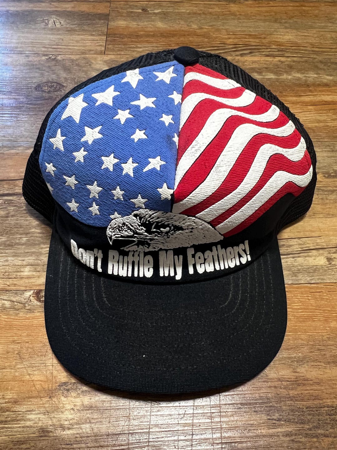 Vintage don't Ruffle My Feathers American Eagle Snapback Trucker ...