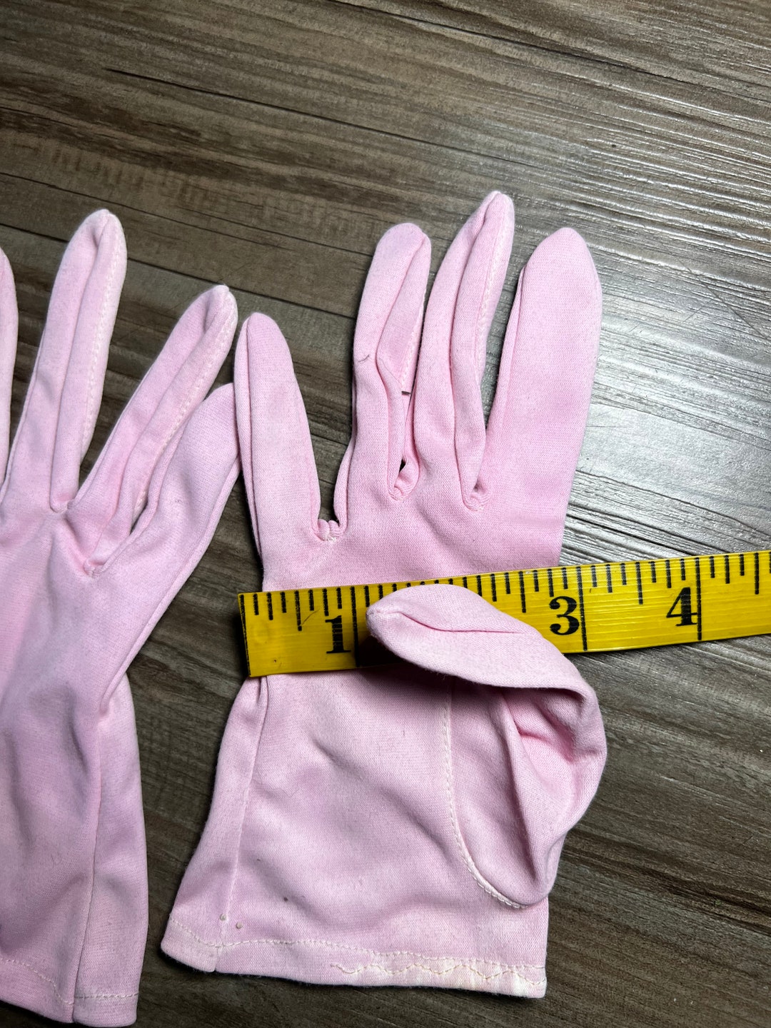 Vintage Short Light Pink Gloves - Etsy