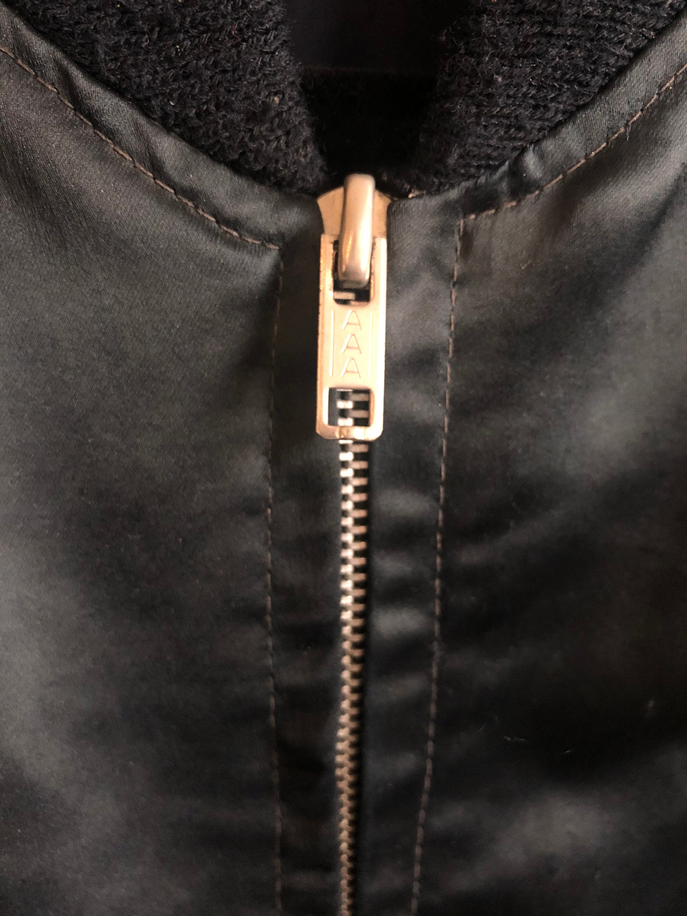 Vintage 1970's/1980's Ranger Manchu D.M.Z. Embroidered Silk Bomber ...