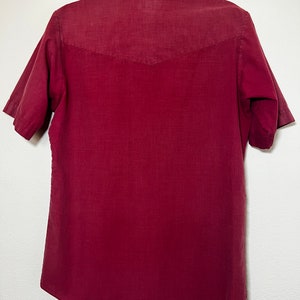 Vintage Red Plains Western Wear Button up Shirt - Etsy