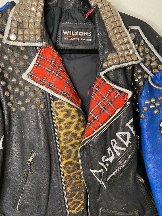 Punk Leather Jacket Painted