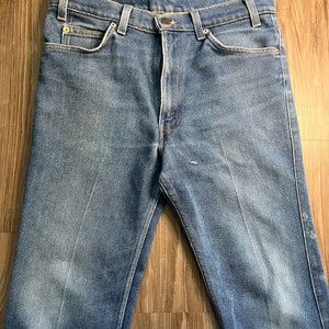 Vintage 517 Levi's Light Faded Denim Orange Tab Blue Jeans - Etsy