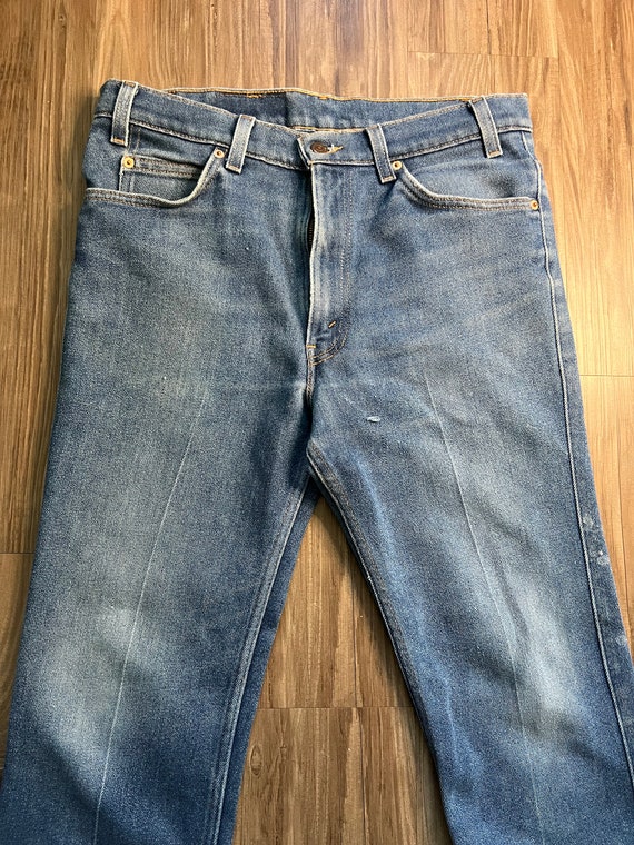 Vintage 517 Levi's Light Faded Denim Orange Tab Blue … - Gem