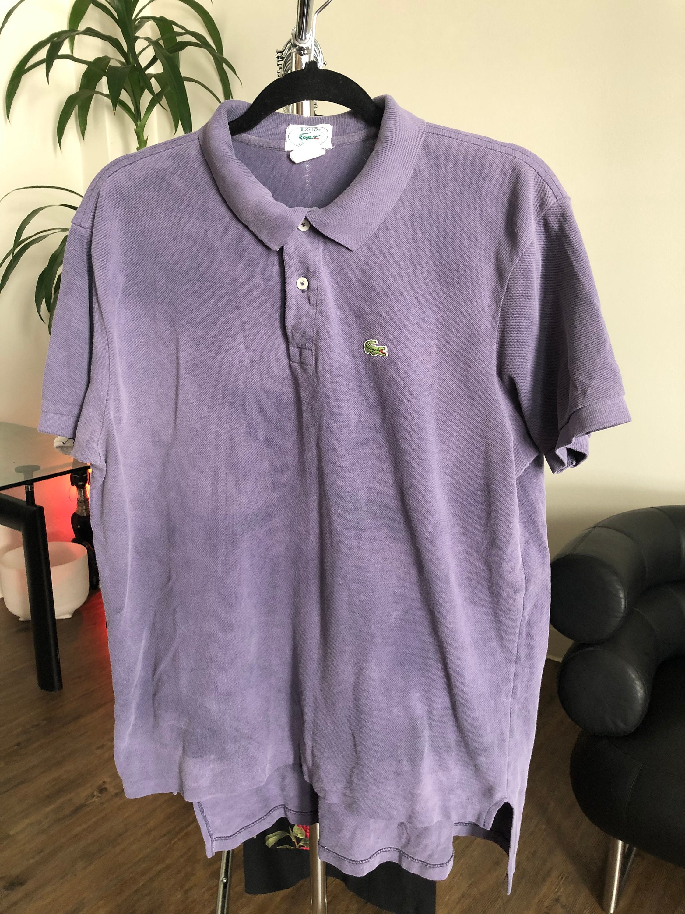 Vintage 1980's IZOD LACOSTE Grand Patron Multicolor Purple - Etsy