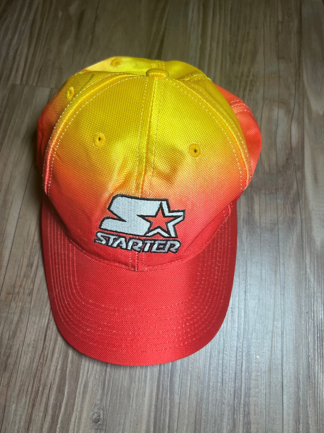 Vintage Starter Logo Ombre Red/yellow Snapback Baseball Cap - Etsy