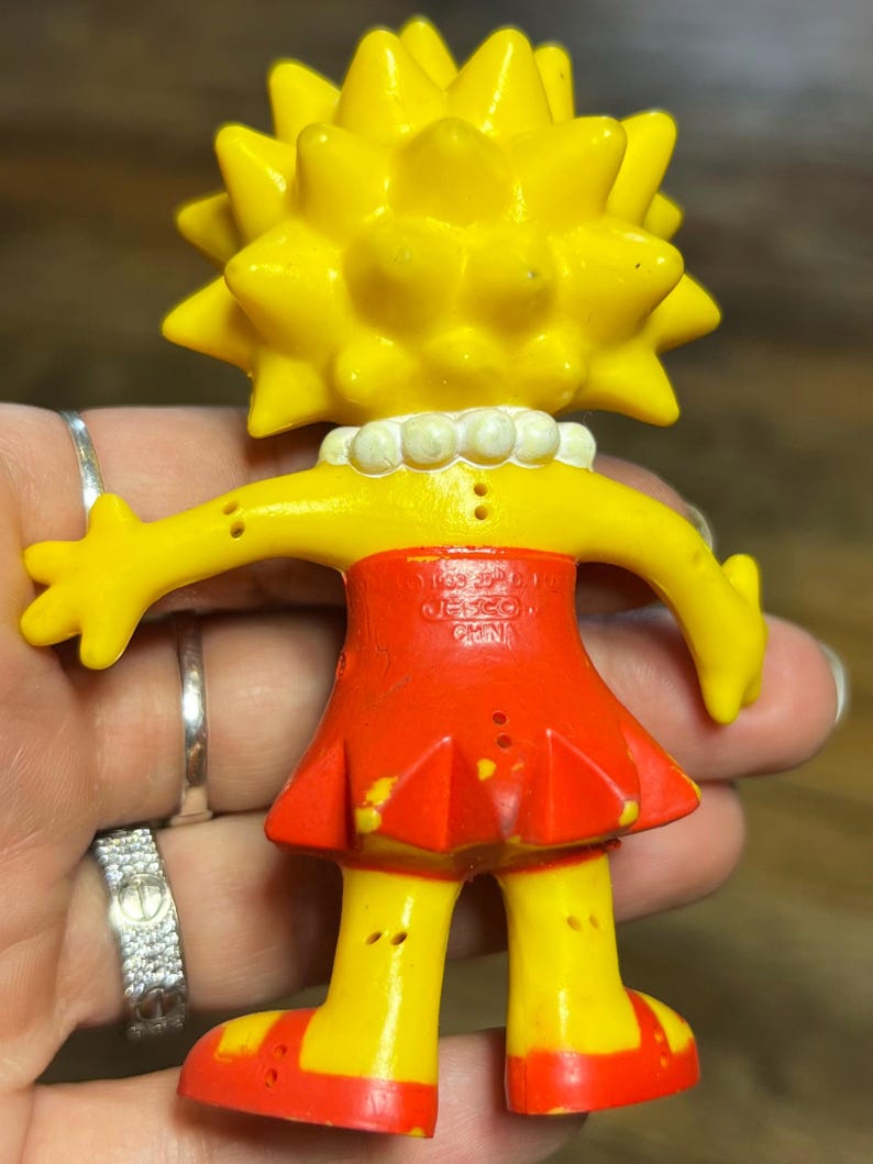 Vintage 1990's Lisa Simpson Bendable Jesco Collectable Toy Figurine - Etsy
