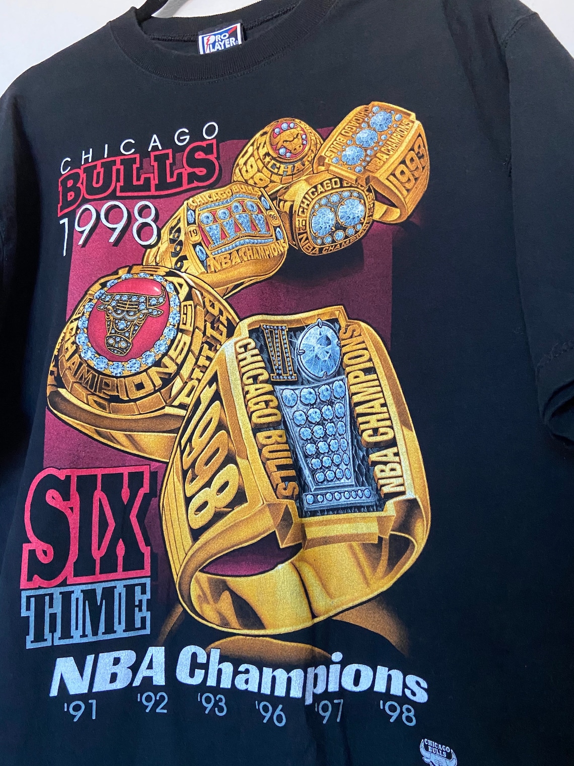 Vintage Chicago Bulls 1998 Six Time NBA Champions Ring Basketball ...