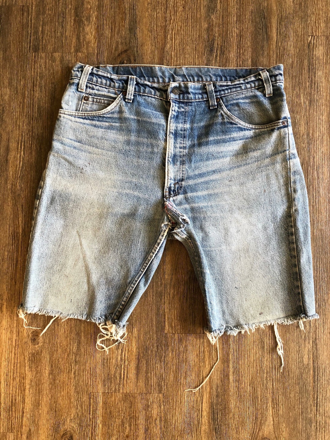 Vintage Levi's Distressed Zipper Fly Cutoff Denim Jean Shorts - Etsy