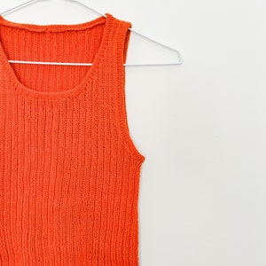 The Lost Tank Knitting Pattern Summer Top Knit Rib Tank Top Knit ...