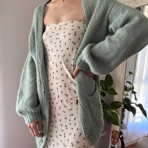 Lana Longline Cardigan Knitting Pattern Womens Knitted Cardigan ...