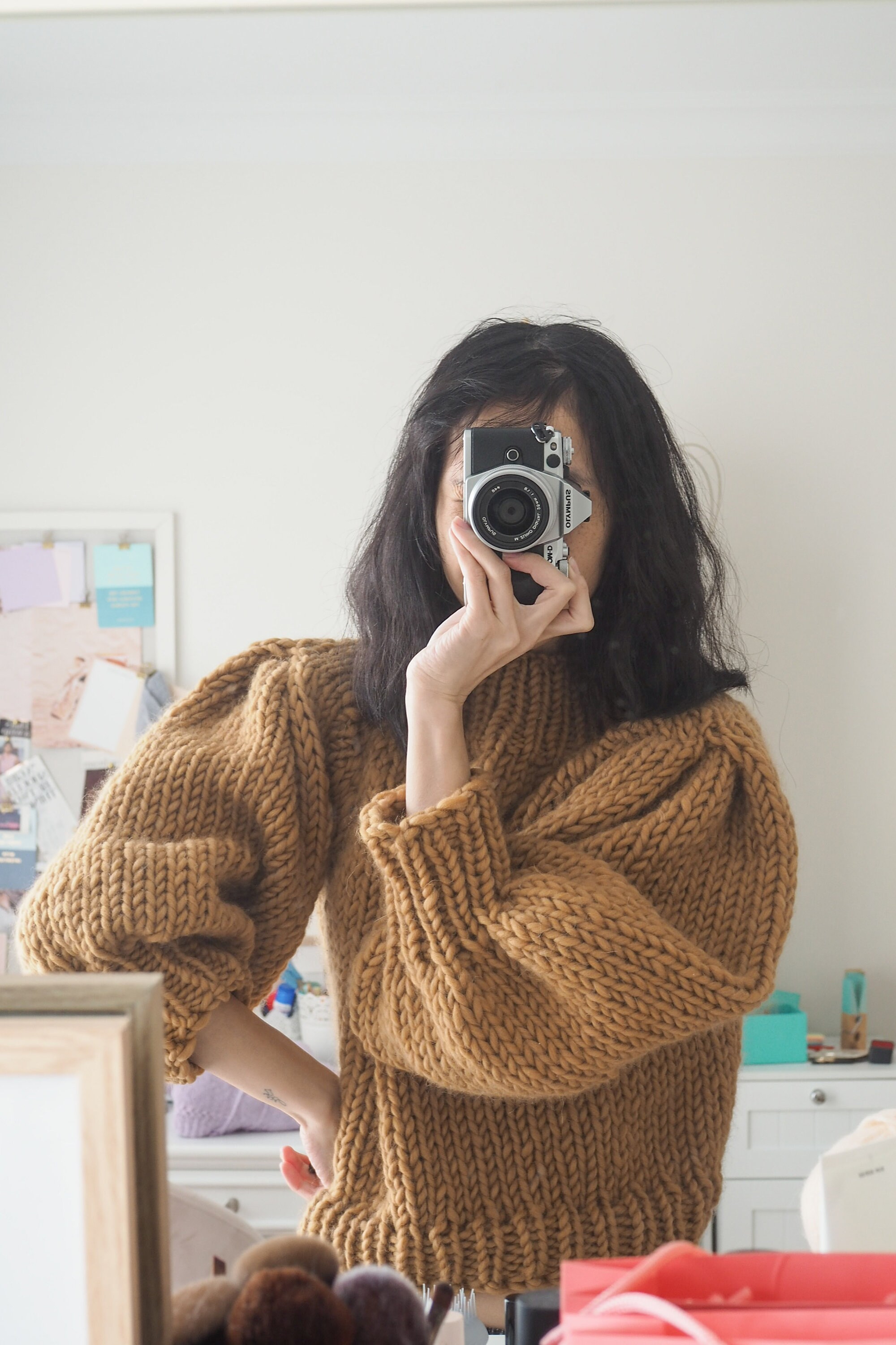 Chunky Sweater with Oversized Sleeves Pleat Detail Sleeves | Etsy