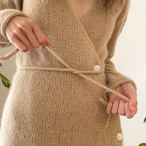 Wrap It up Dress Knitting Pattern Parisian Style Winter Dress Long ...