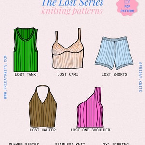 The Lost Tank Knitting Pattern Summer Top Knit Rib Tank Top Knit ...